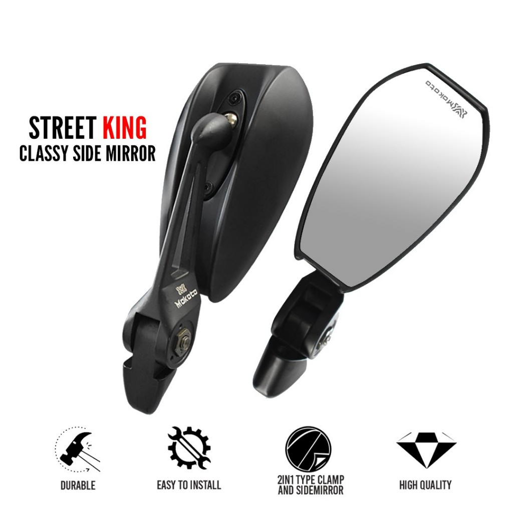 YAMAHA NMAX 2021 STREET KING SIDE MIRROR CLEAR LENS NON GRADED LENS ...
