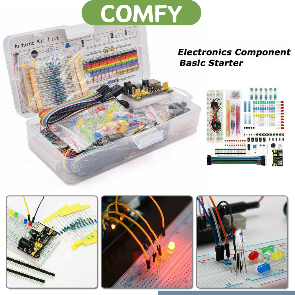 Breadboard Set 830 Electronic Component Basic Starter Kit with ...