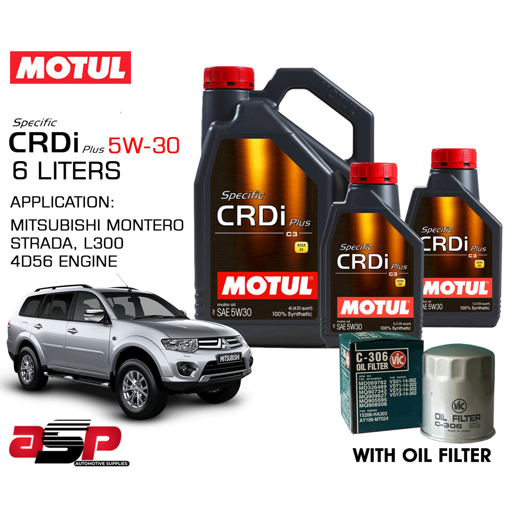 Motul Specific CRDI Plus 5W30 Fully Synthetic 6 Liters w/ VIC Oil ...
