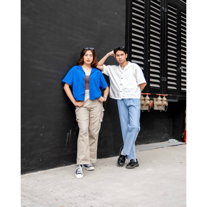 EXDS Exclusive Plain Waist Cut (Cropped) Polo | Shopee Philippines