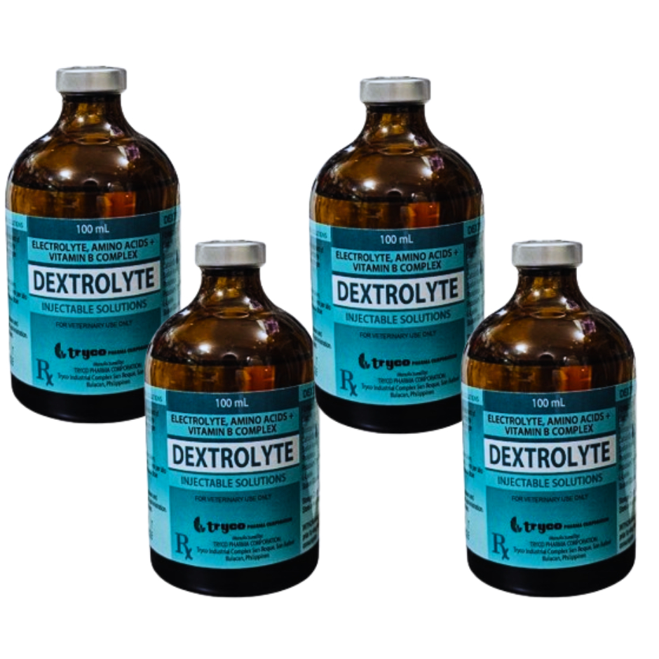 [VET SUPPORT II] 4 BOTTLES Dextrolyte , Amino Acids plusVitamin B ...