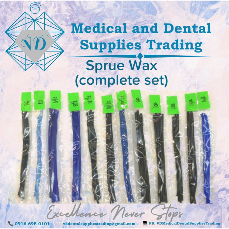 Sprue Wax (complete set) | Shopee Philippines