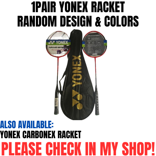 1PAIR BADMINTON RACKET DOUBLE RANDOM DESIGN | Shopee Philippines