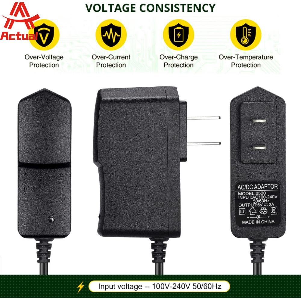 Actual US Power Adapter 12V 2A Power Adapter Universal AC 100V-240V ...