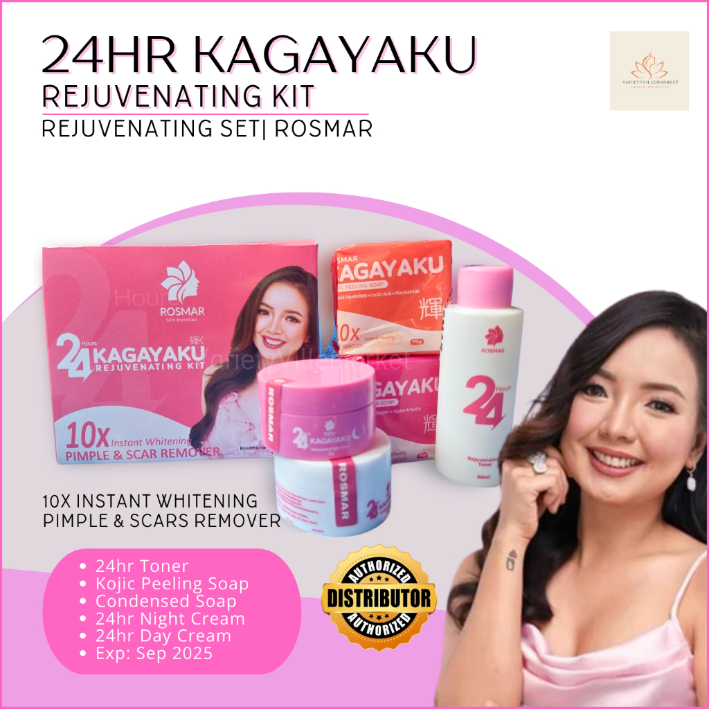 Rosmar Kagayaku 24hr Rejuvenating Kit 24 hour Rejuvenating Skin Set 5 in 1 Kit Skincare ...
