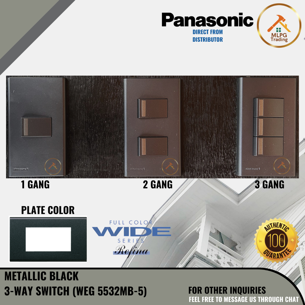 Panasonic Full Color Wide Series "Refina Series" 3-Ways-Switch ...