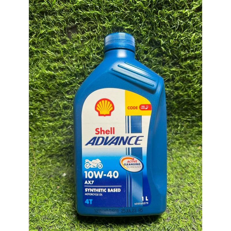 Shell Advance AX7 10W-40 (1Liter) - Semi Synthetic Oil Motorcycle ...