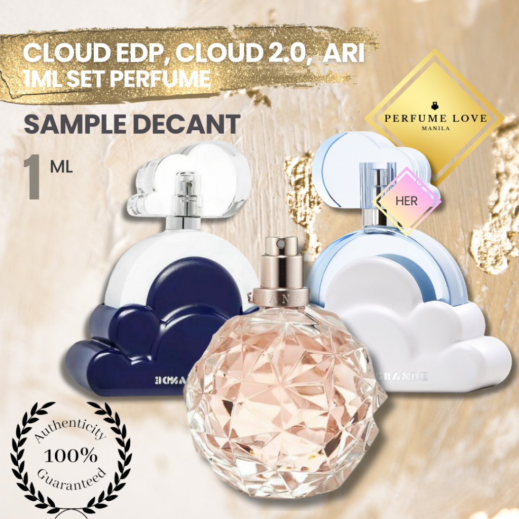 PERFUME DECANT SET 1ml AG Cloud EDP, AG Cloud 2.0 intense, and AG Ari ...