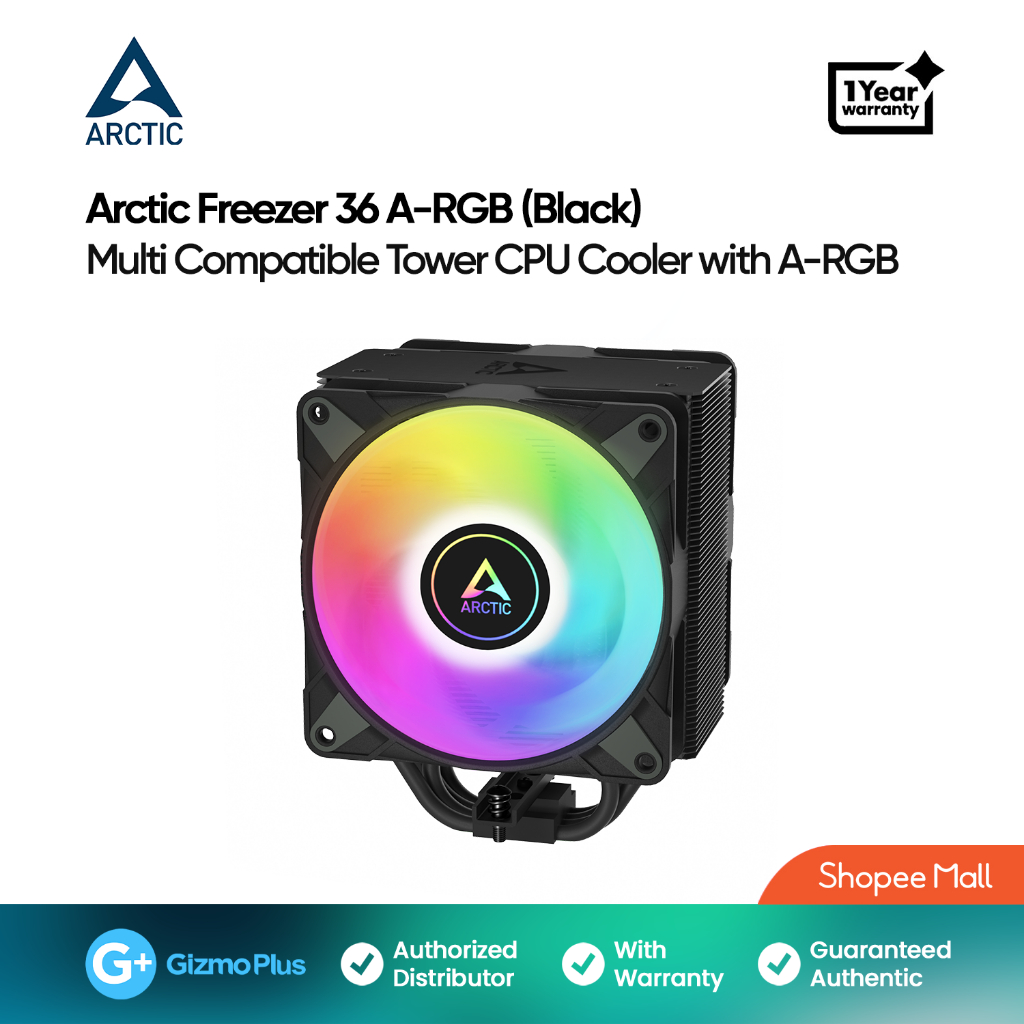 Arctic Freezer 36 Series Multi Compatible Tower CPU Cooler Intel & AMD ...