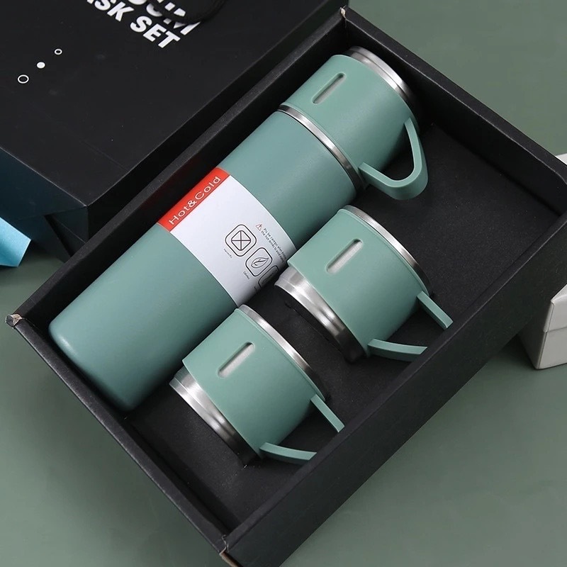 WXD Vacuum Thermos Flask set cup Top Grade Stainless Steel Gift Modern ...