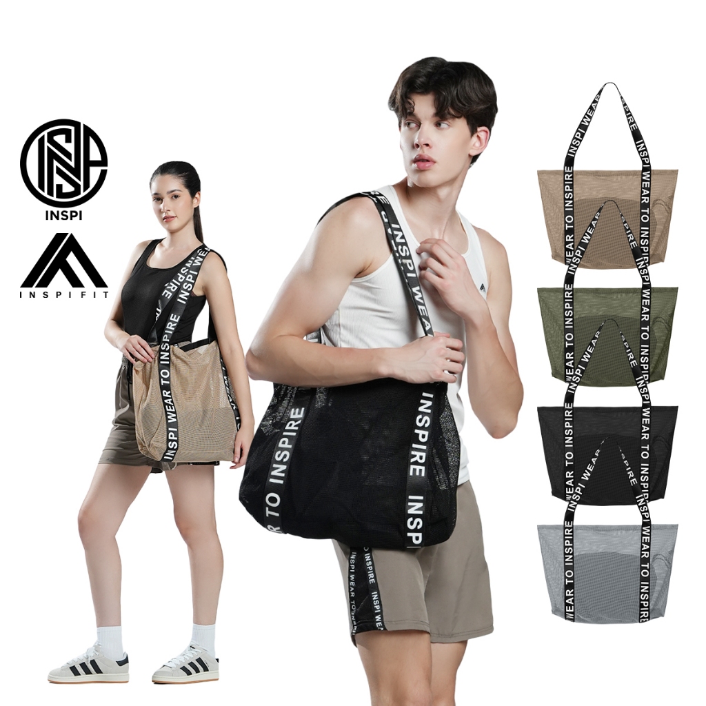 INSPI FIT Mesh Travel Bag For Men with Small Pouch Multi-Purpose ...