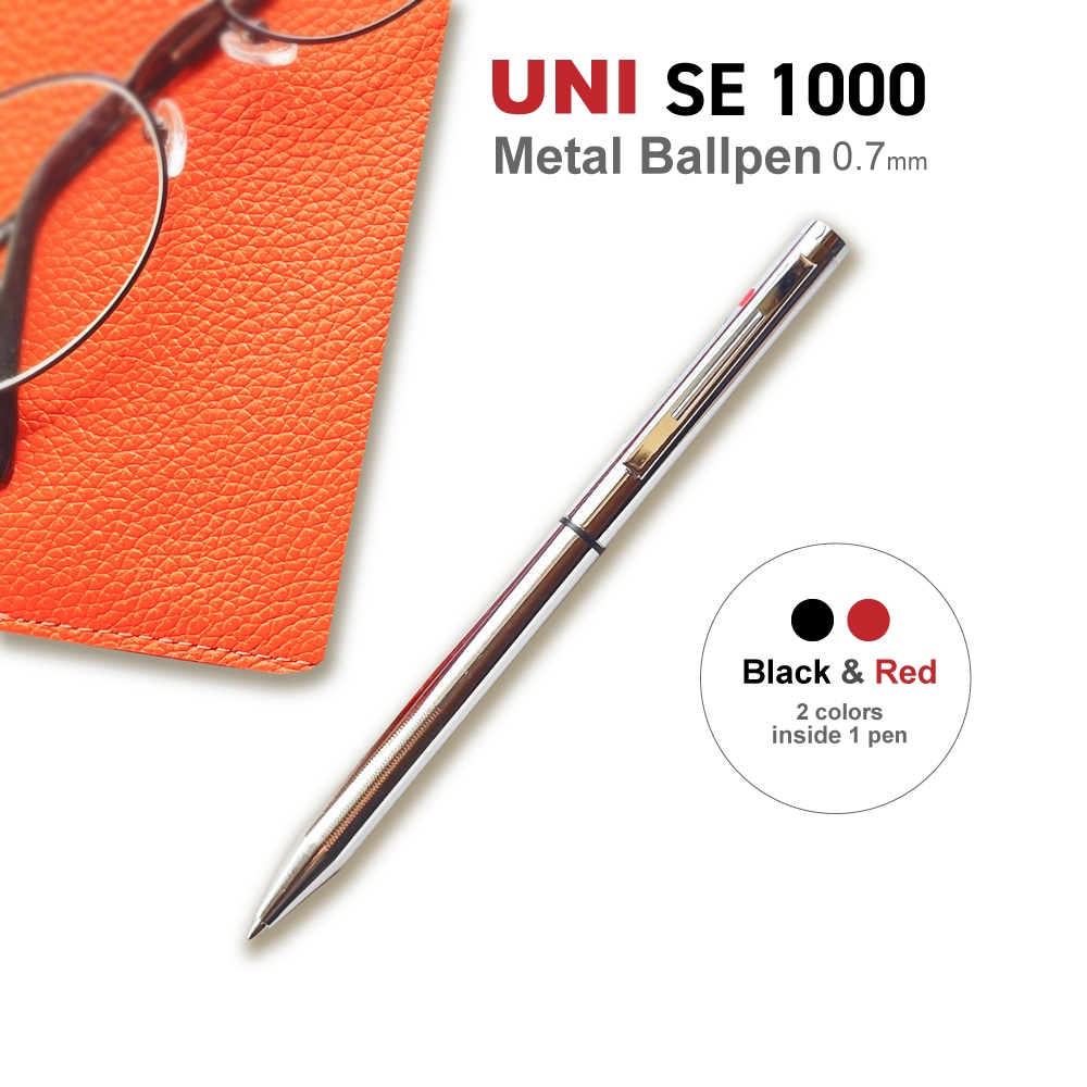 UNI Metal Ballpen SE1000 2-Colors in 1 Multicolor Ballpen Black/Red ...