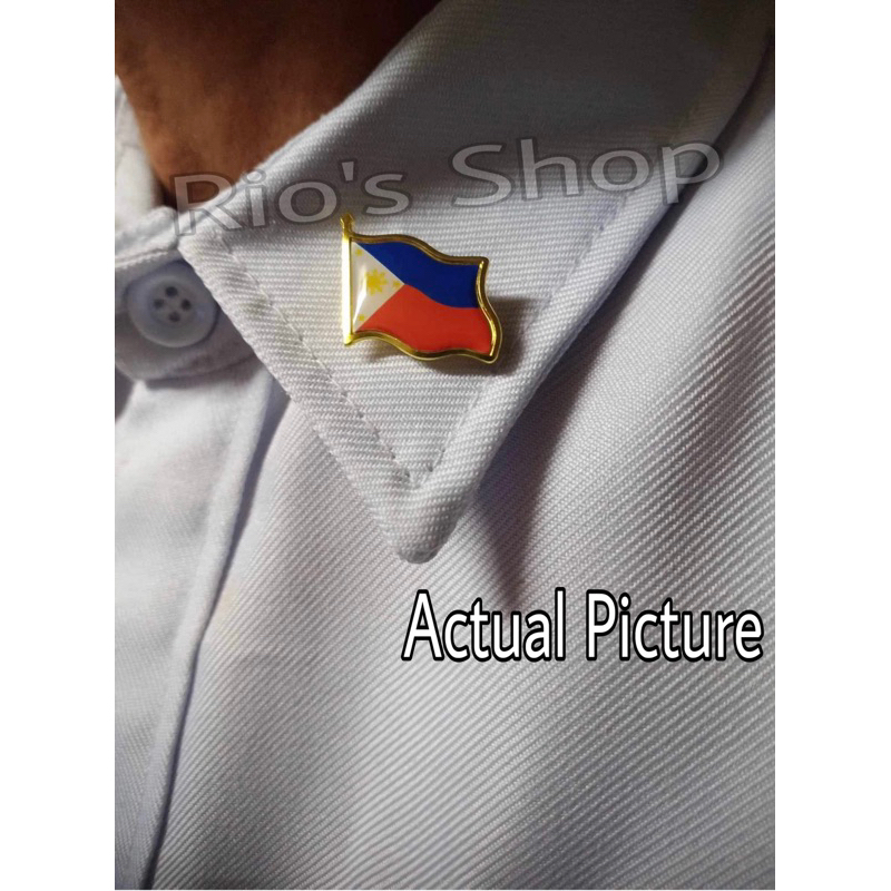 1pair Philippine Flag Metal Collar Pin | Shopee Philippines