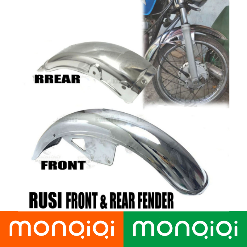 RUSI Chrome Fender Mudguard Mudflap Tire Hugger Motorcycle (FRONT/REAR ...