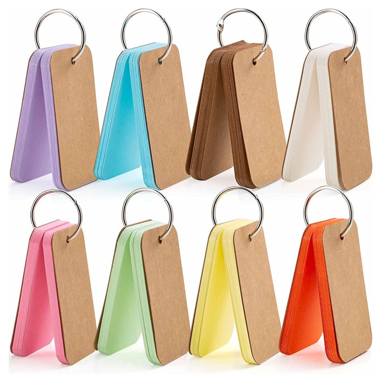 Candy Color Blank Kraft Paper Memo Pads Portable Notepads Words Cards ...