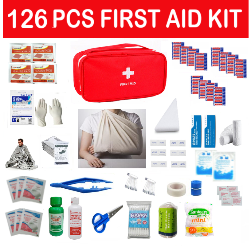 126 PIECES First Aid Kit, Save A Life: Emergency First Aid Kit, Health ...
