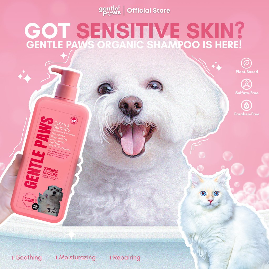 Gentle Paws plant-based organic dog shampoo cat shampoo pet shampoo for ...