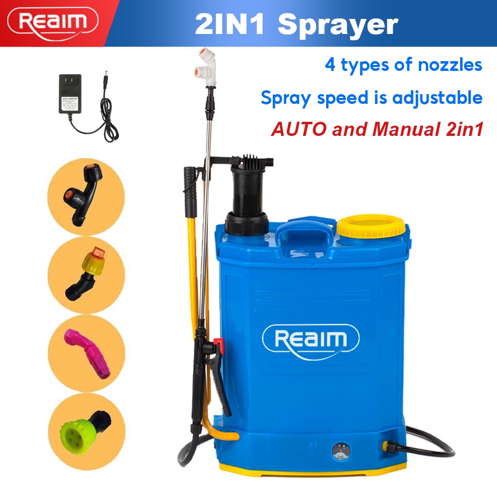 【Realm】16L/18L/20L Knapsack Electric Sprayer Agriculture Rechargeable Sprayer Gardening Power ...