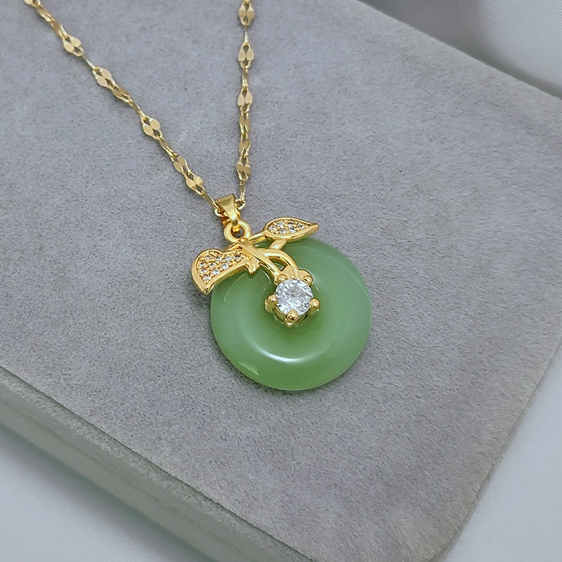 LS fashion jewelry bangkok stainless gold plated necklace for women ...