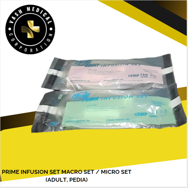 PRIME INFUSION SET MACRO SET / MICRO SET (ADULT, PEDIA) | Shopee ...