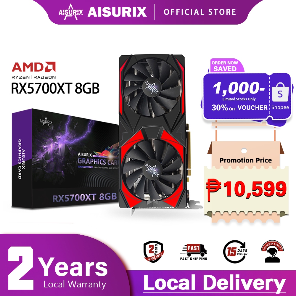 AISURIX Brand New RX 5700XT 8G Graphics Card GDDR6 GPU Video card For ...