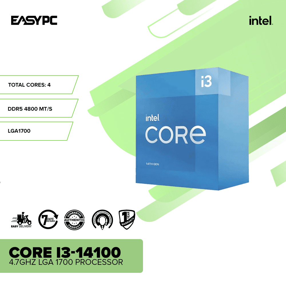 EasyPC| Intel Core i3-14100F/i3-14100 4.7GHz LGA 1700 intel Processor ... EasyPC| Intel Core i3-14100F/i3-14100 4.7GHz LGA 1700 intel Processor ...