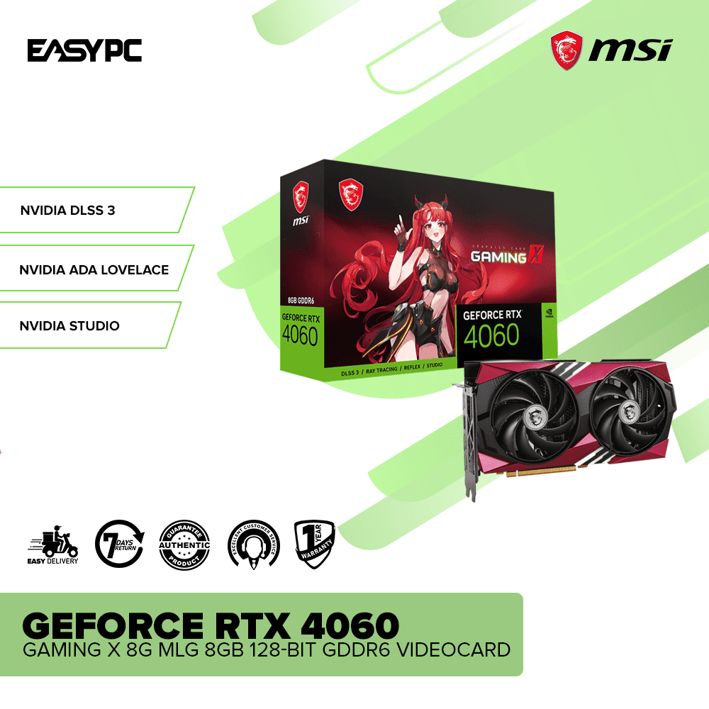 EasyPC| MSI GeForce RTX 4060 Gaming X 8G/ X 8G MLG graphics card| 8GB ...