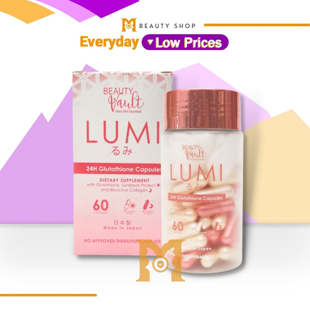 Beauty Vault Lumi 24H Glutathione | Collagen | Japan Formula | Whitening 60 Capsules | Shopee ...