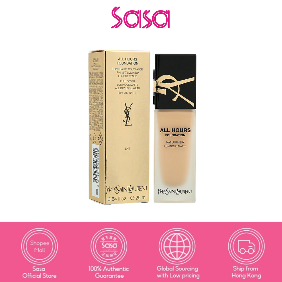 Ysl All Hours Foundation SPF 39 / PA+++ (25ml) | Shopee Philippines