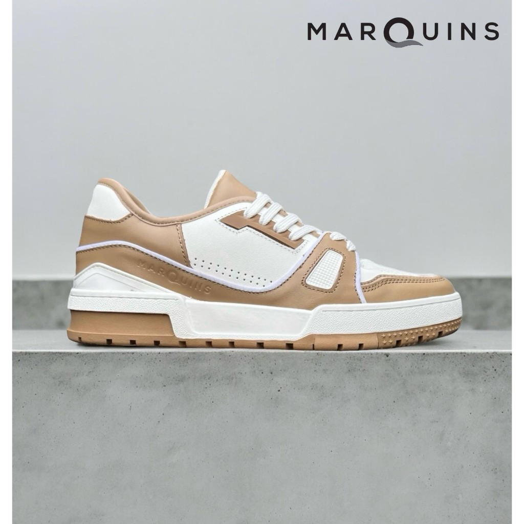 Marquins Genuine Leather Sneakers for MEN - TRAINERS Khaki | Shopee ...