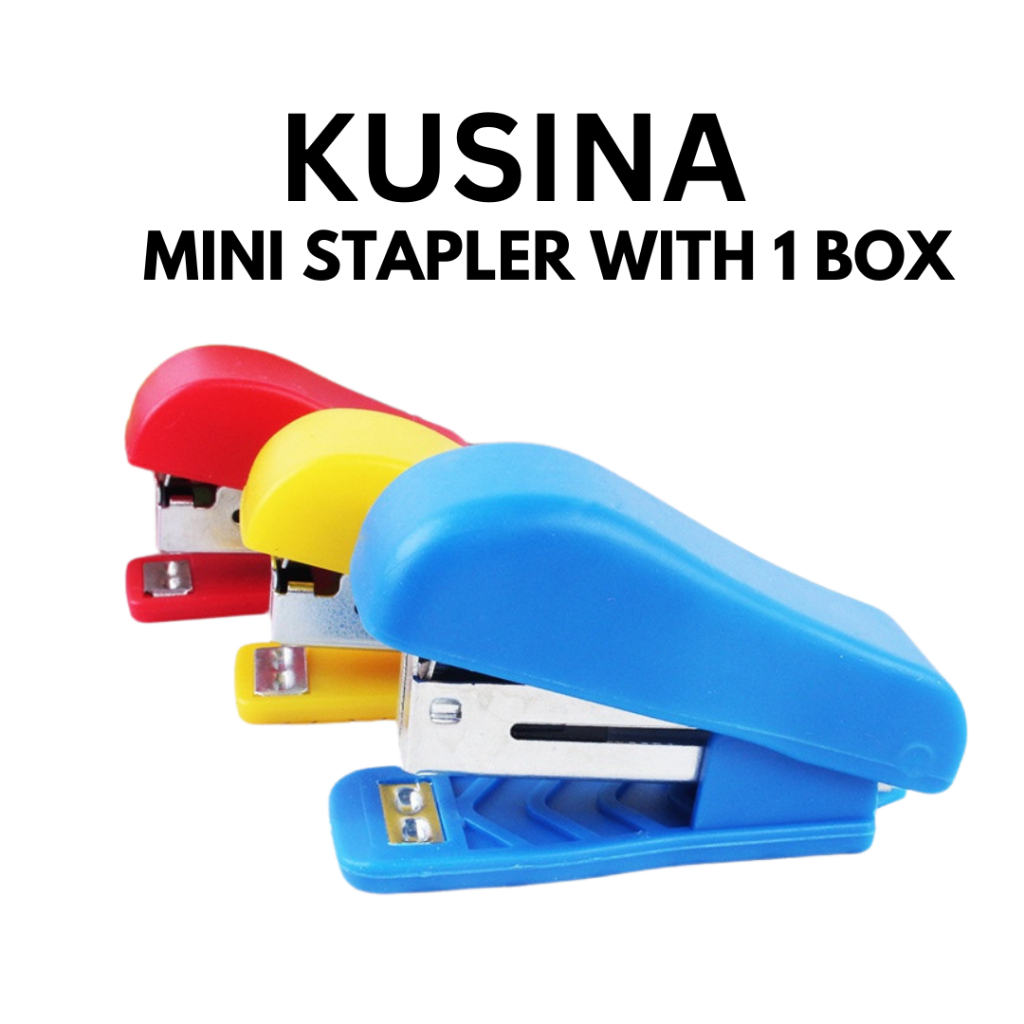 Mini Stapler with 1 box Staples Portable Small Stationery Staplers ...