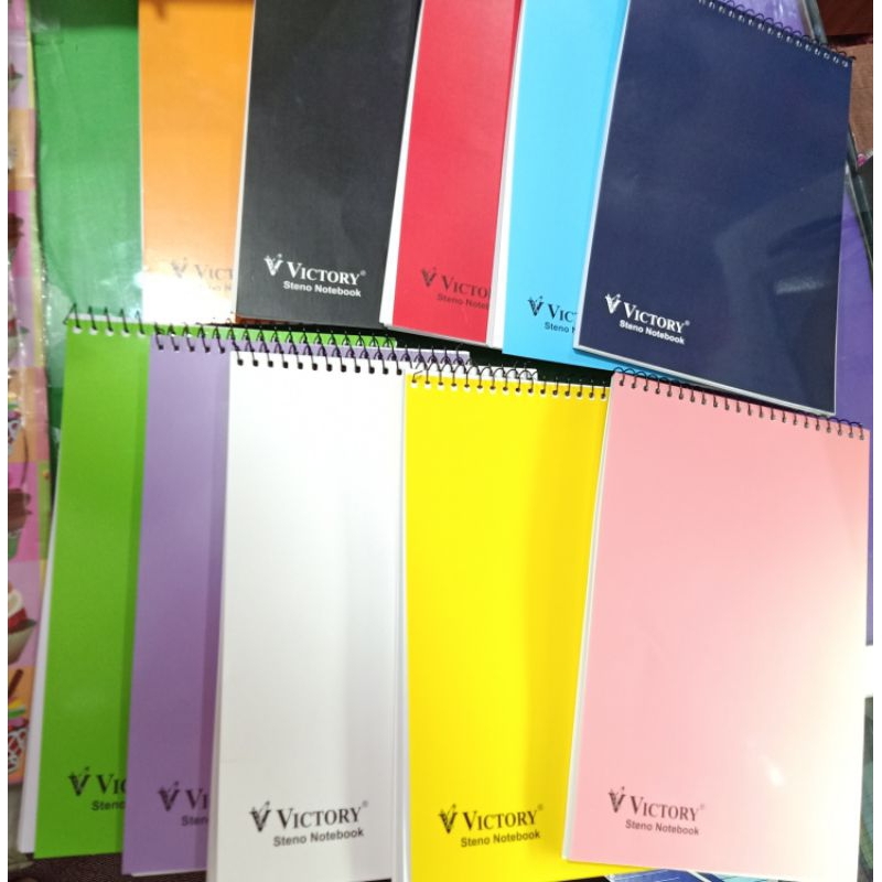 Steno notebook (Victory) 60 leaves size: 152mmx228mm | Shopee Philippines