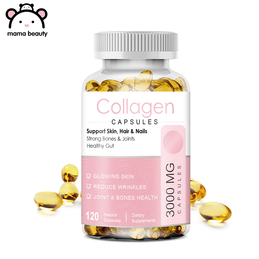 Mama Beauty Collagen Capsules Anti Aging Collagen Glow Skin Whitening ...