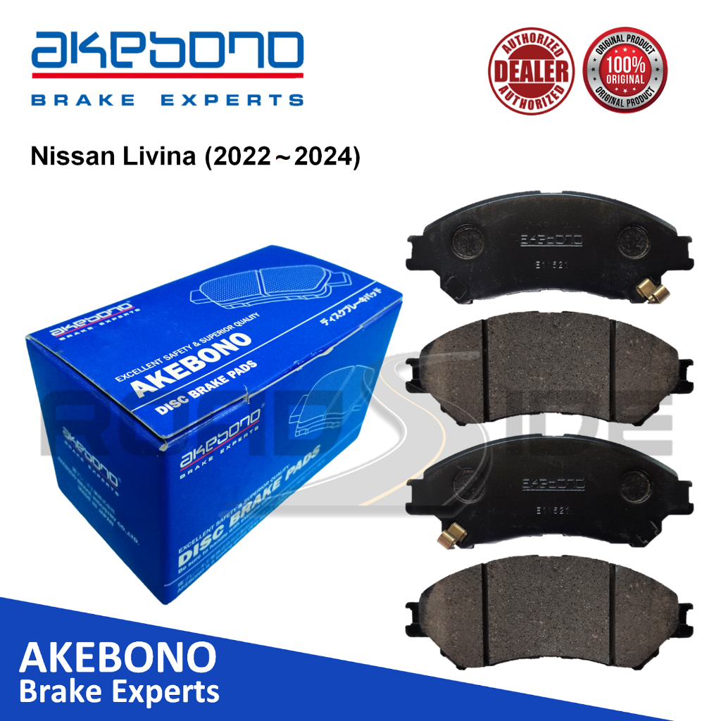 Akebono Front Brake Pads for Nissan Livina (2022 - 2024) | Shopee Philippines