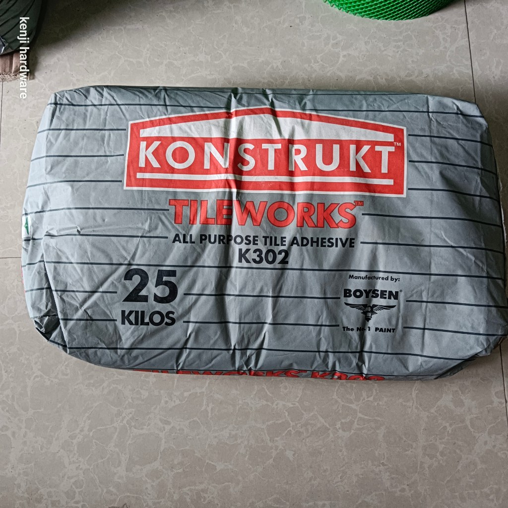 KONSTRUKT All Purpose Tile Adhesive Boysen Brand Per Kilo Only | Shopee ...