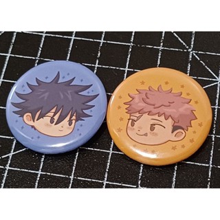 Jujutsu Kaisen - Button Pins 1.25" (JJK Gojo, Geto, Megumi, Choso, Yuji ...