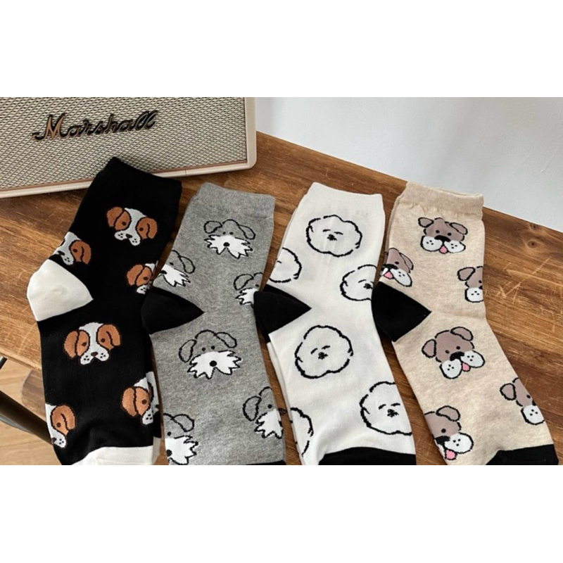 Korean Socks • Dog Pattern Iconic Socks | Shopee Philippines