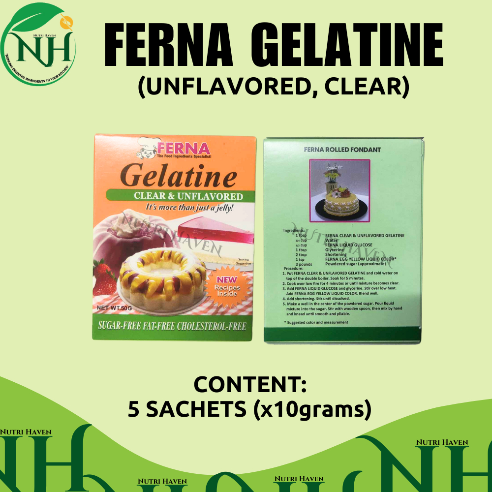 FERNA GELATINE 10g (clear and unflavored) | Shopee Philippines