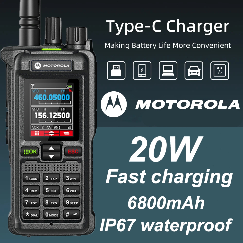 Motorola Walkie Talkie Long Range 50KM GT12 20W 6800Mah IP67 199 ...