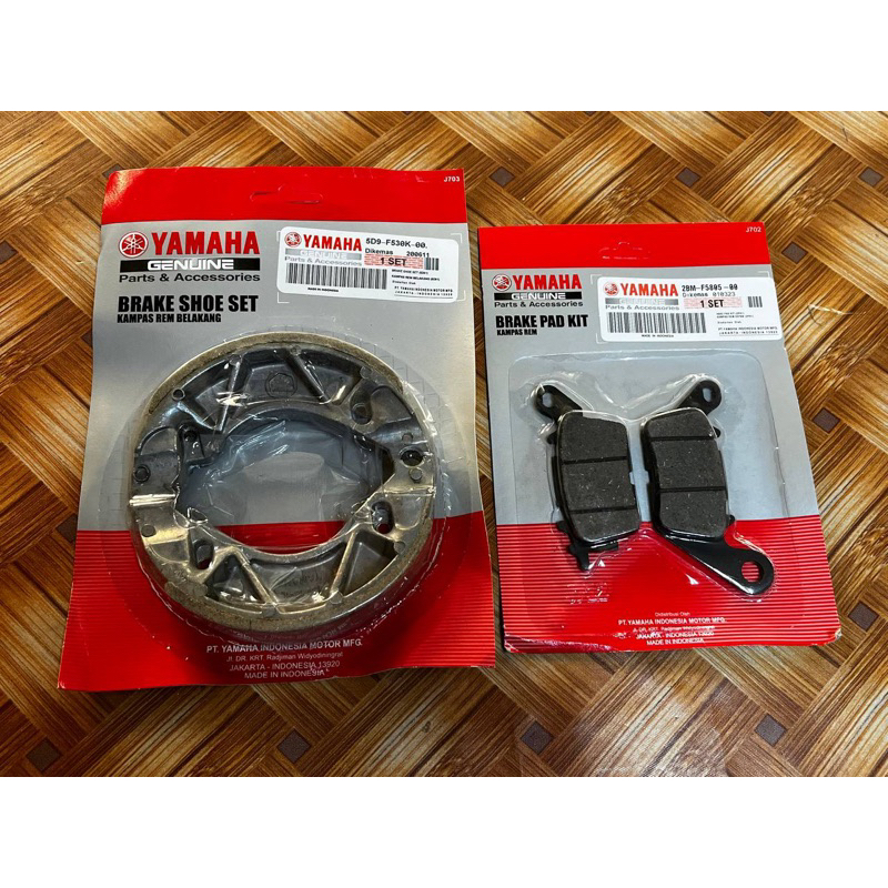 Yamaha Brake Pad/Brake Shoe for MIO i125, Soul i 125, Aerox v1 v2, Mio ...