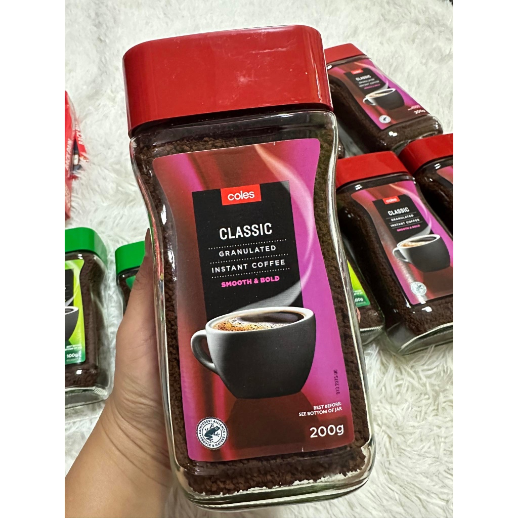 Authentic Coles Granulated Instant Coffee smooth and bold 200g | Shopee ...