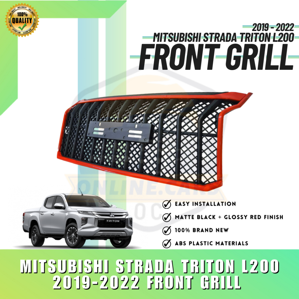 OC MITSUBISHI STRADA TRITON L200 2019 2020 2021 2022 FRONT GRILL COVER ...