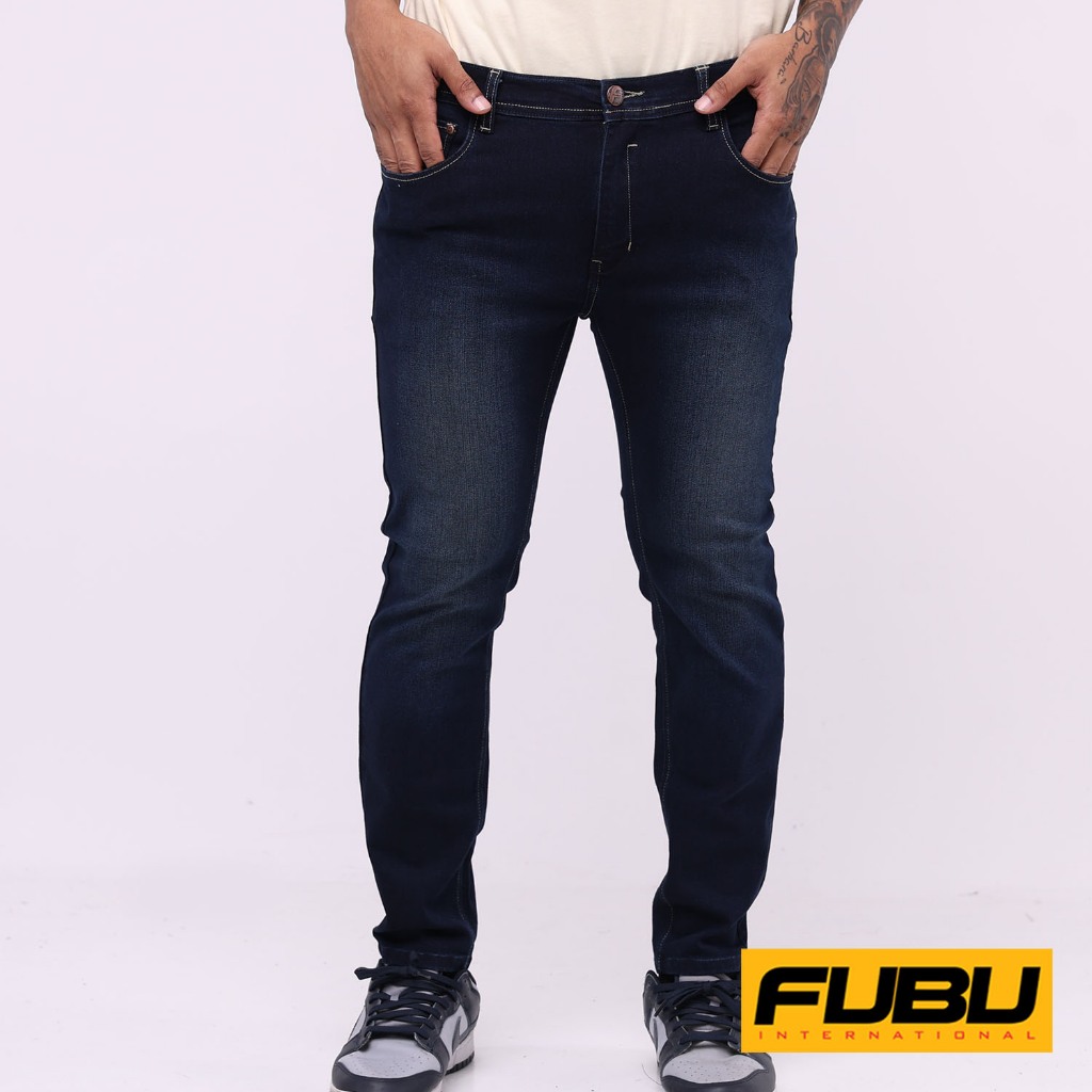 Fubu Denim Long Pants Skinny Fit Stretch FSB40-0268 | Shopee Philippines