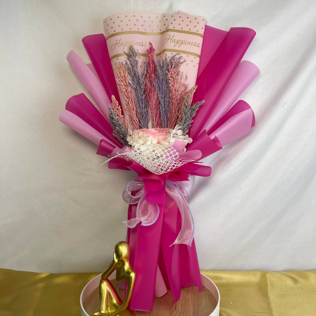 REAL DRIED SINGLE FOSSILIZED FLOWER BOUQUET HANDCRAFTED DRIED FLOWER ...