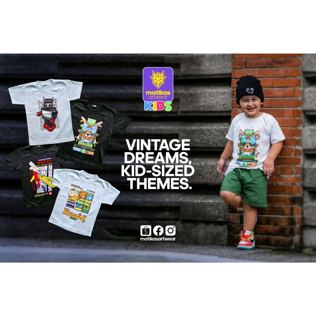 Matikas Artwear for Kids Shirt (White) | Shopee Philippines