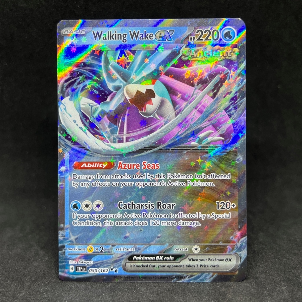 Pokemon TCG Walking Wake ex Double Rare 050/162 2024 Scarlet & Violet ...