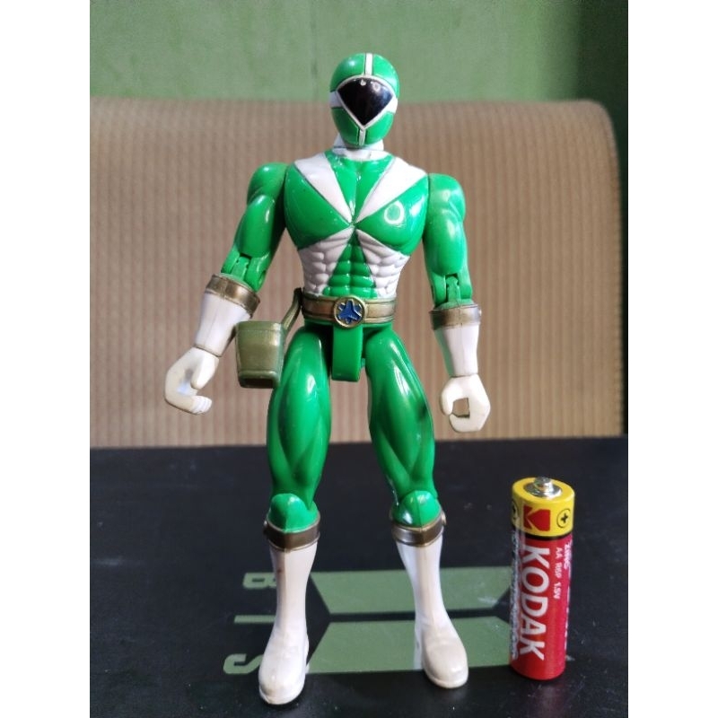 Bandai 1999 Power Rangers Lightspeed Rescue Green Ranger Action Figure ...
