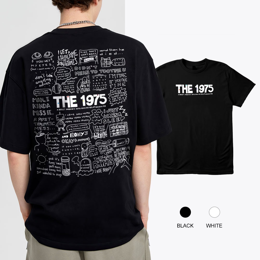 THE 1975 Shirt - Pure Unisex e T-shirt Printed on Front and Back Men ...