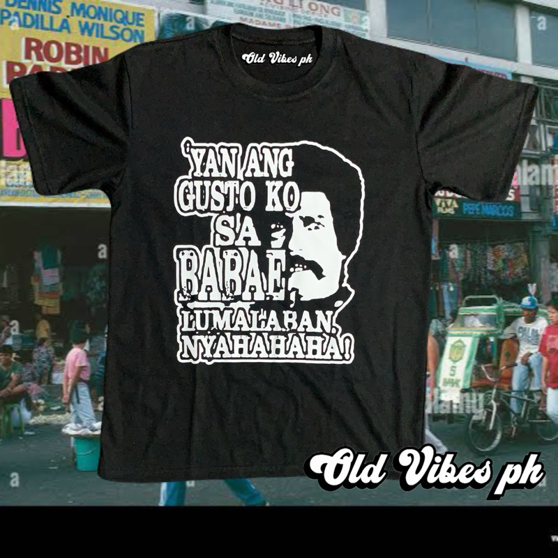 Romy Diaz big graphic unisex t-shirt pinoy movies | Shopee Philippines