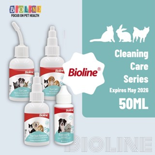 Bioline Ear Care Cleaner Drops/Eye Care/Ear Mites/Tear Stain nasal pet ...
